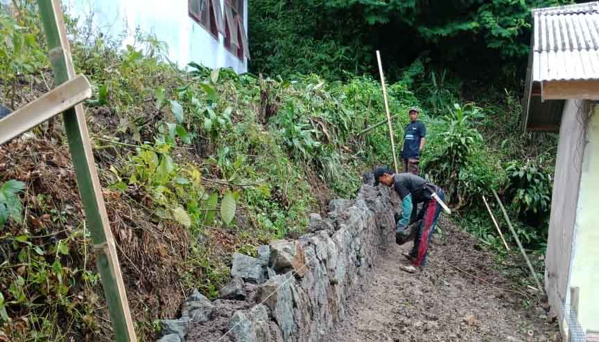 TPT Pencegah Bencana Dibangun Pemdes Bantar Agung | Sukabumizone